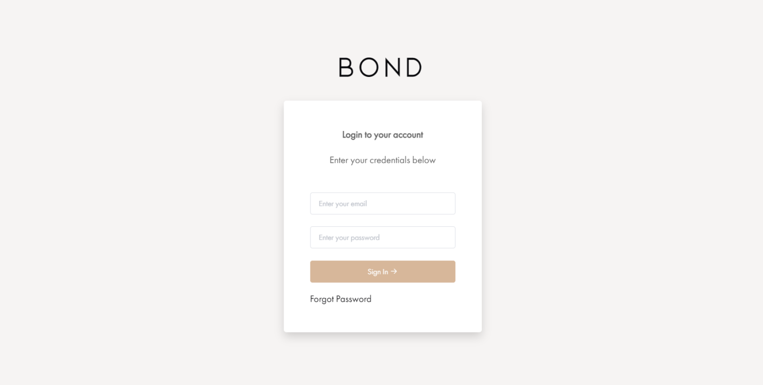 Bond User Guide